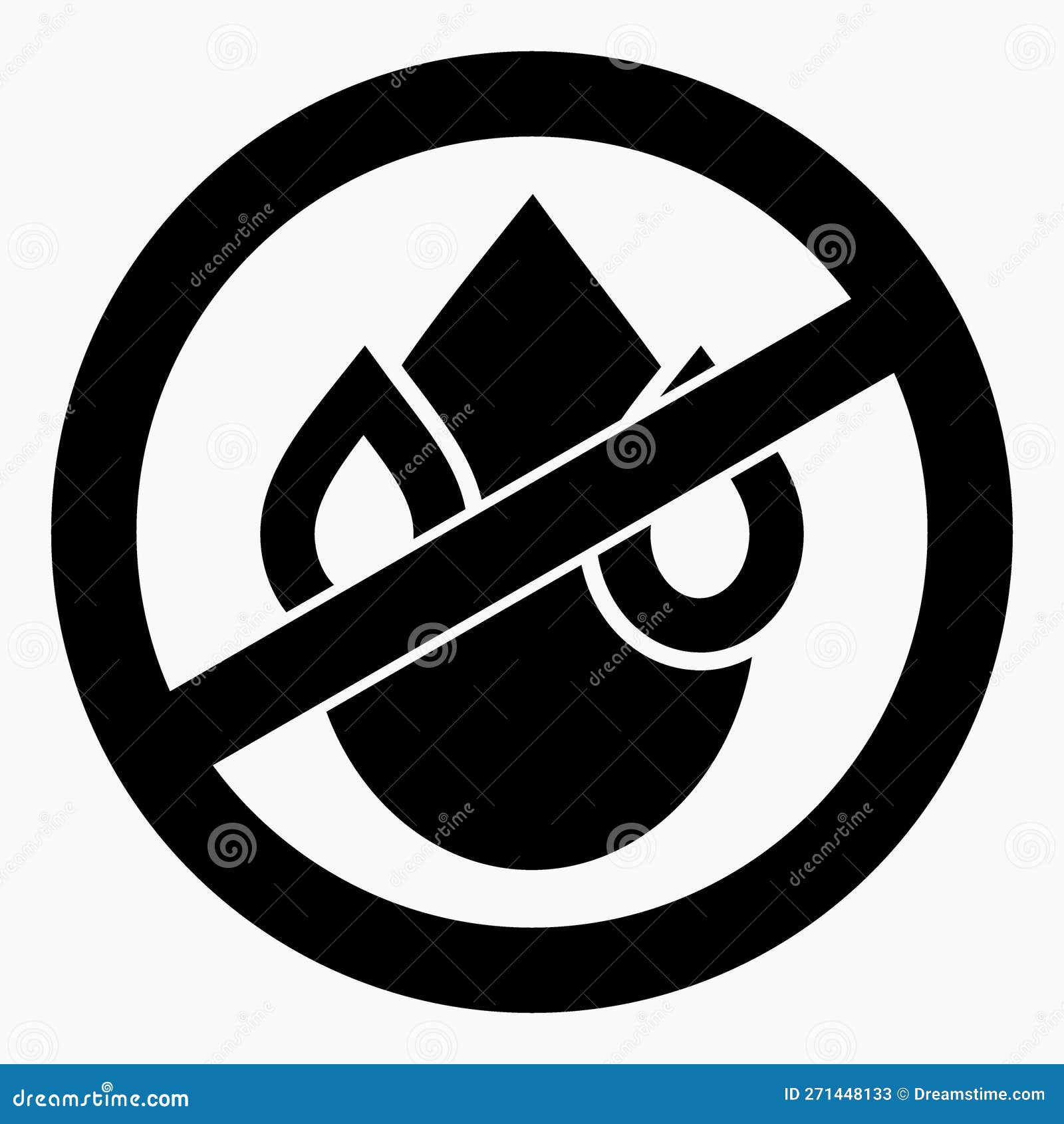 No drop icon stock vector. Illustration of blob, splash - 271448133