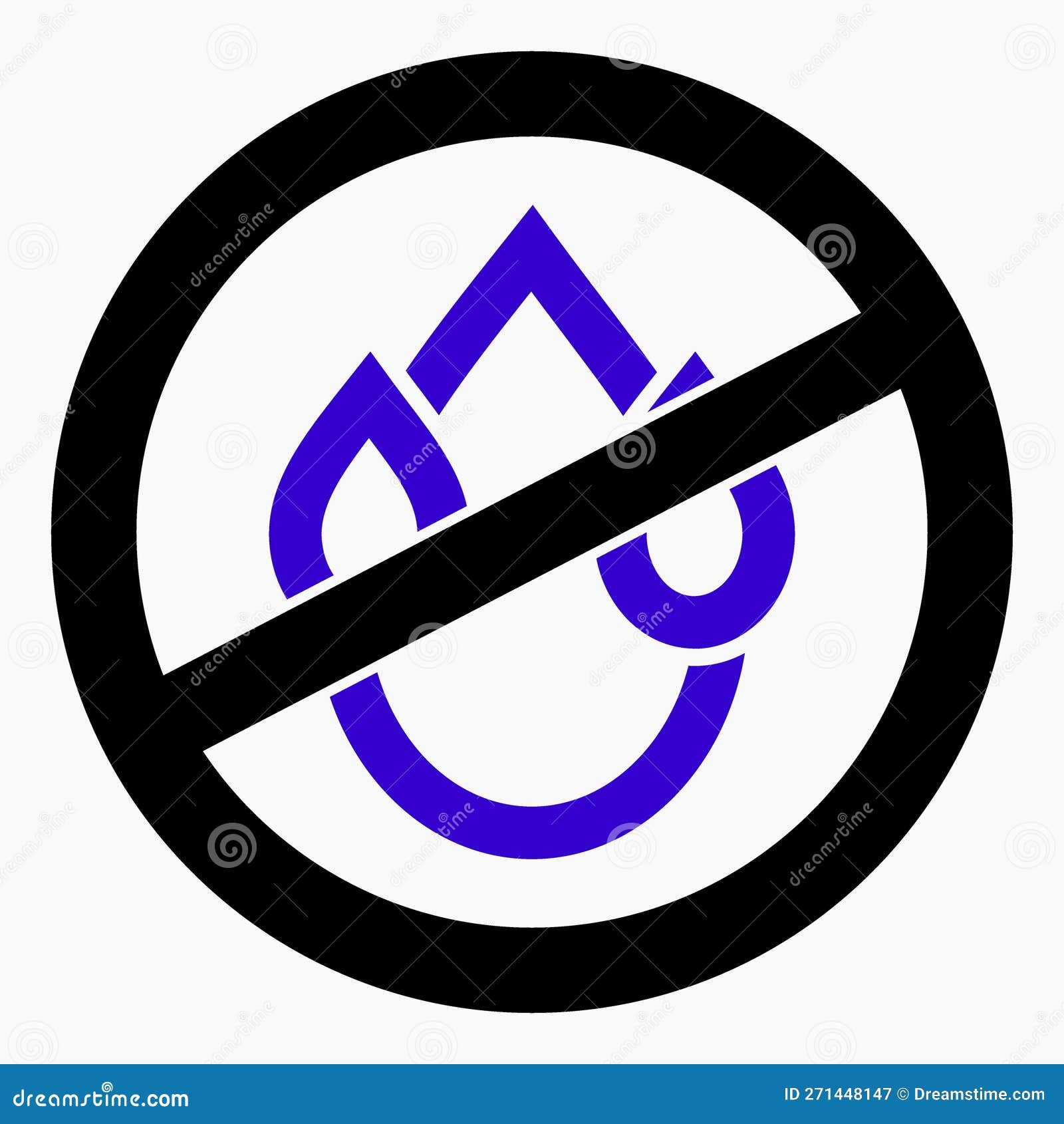 No drop icon stock vector. Illustration of symbol, leak - 271448147