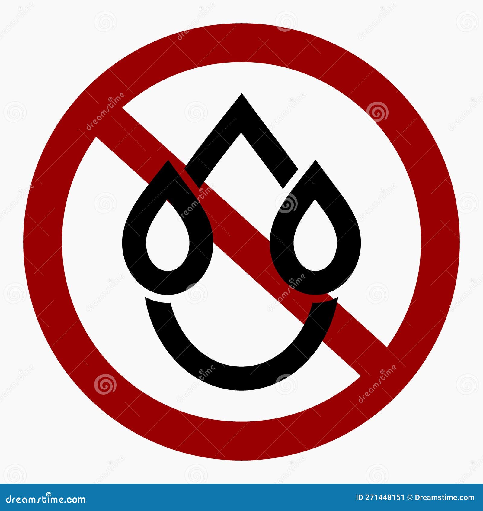 No drop icon stock vector. Illustration of watere, drop - 271448151