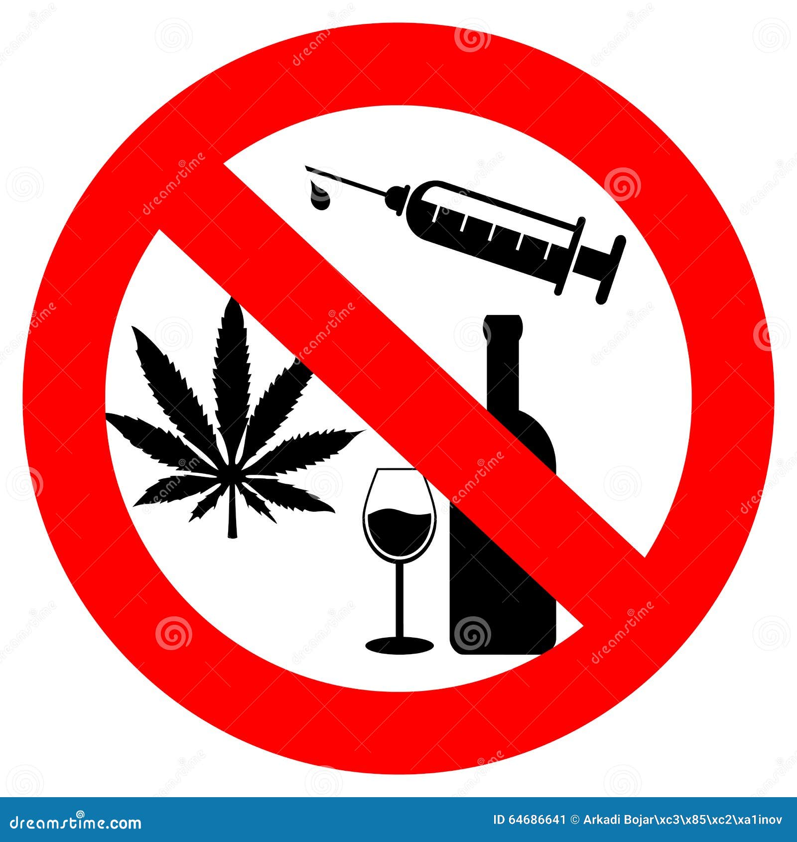No drugs and alcohol stock vector. Illustration of drugs - 64686641 No drugs and alcohol stock vector. Illustration of drugs - 64686641