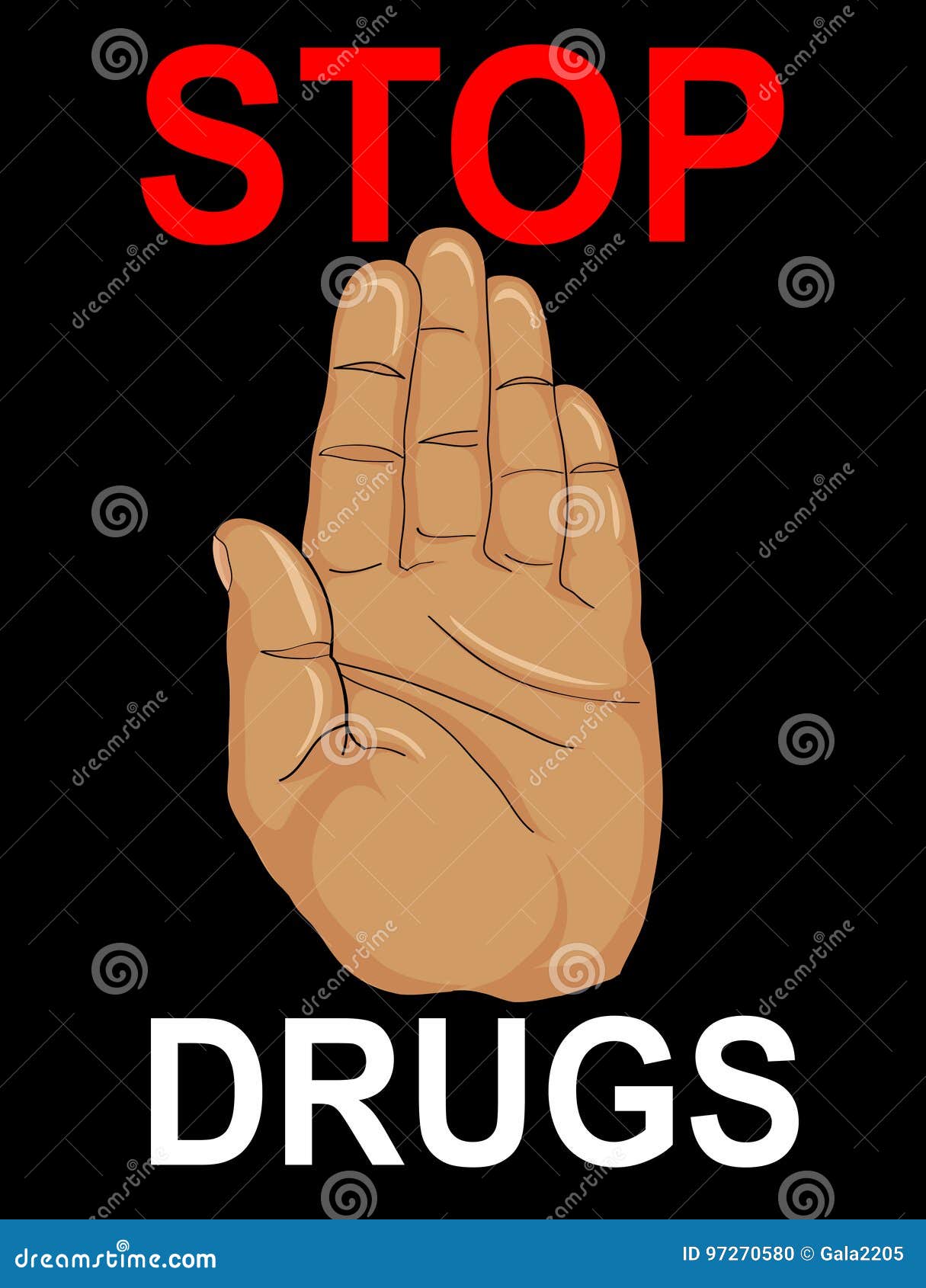 Say No To Drugs Poster Stock Photo | CartoonDealer.com #34182318
