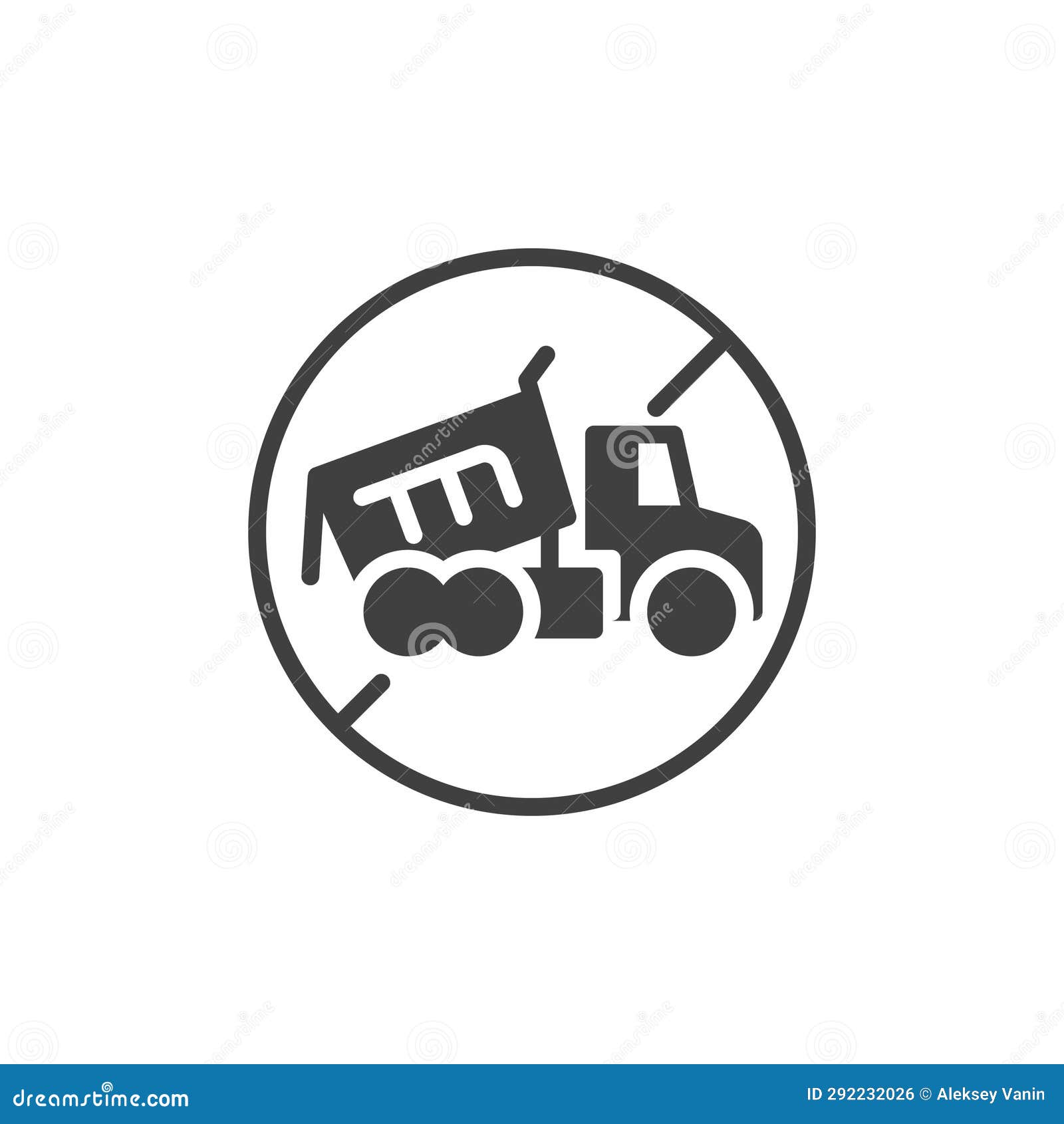 No Dumping Allowed Vector Icon. Stock Illustration - Illustration of ...