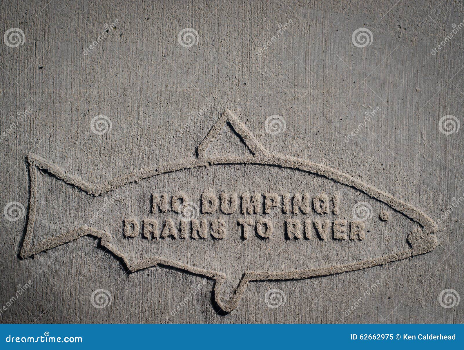 No Dumping Drains To River stock image. Image of symbol - 62662975