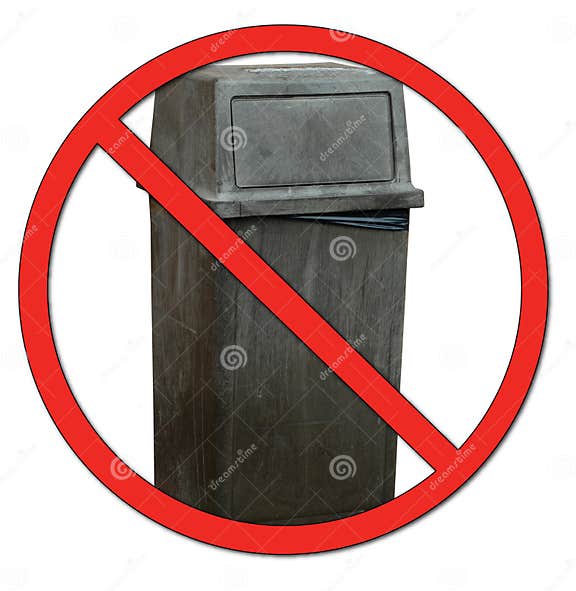 No dumping garbage stock illustration. Illustration of outdoors - 4249978