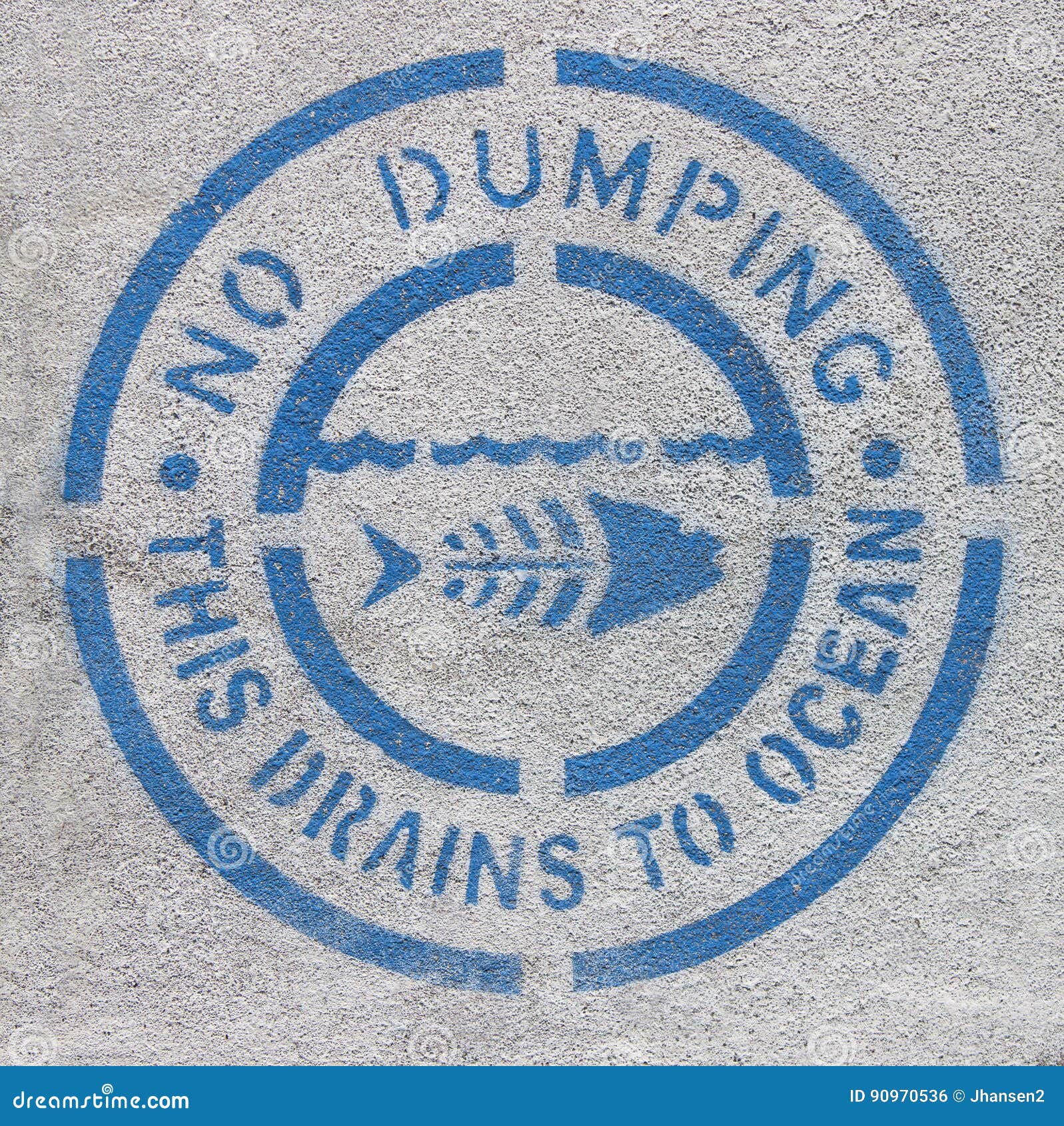 No Dumping Ocean Pollution Sign Stock Photo - Image of ocean, blue ...