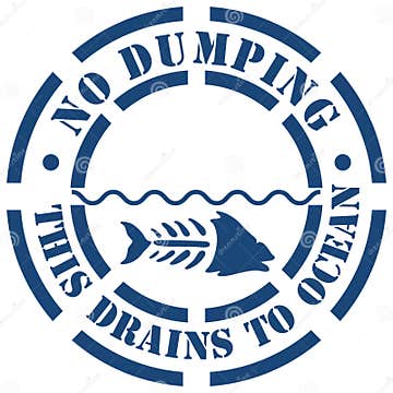No Dumping Sign stock illustration. Illustration of protection - 16746860