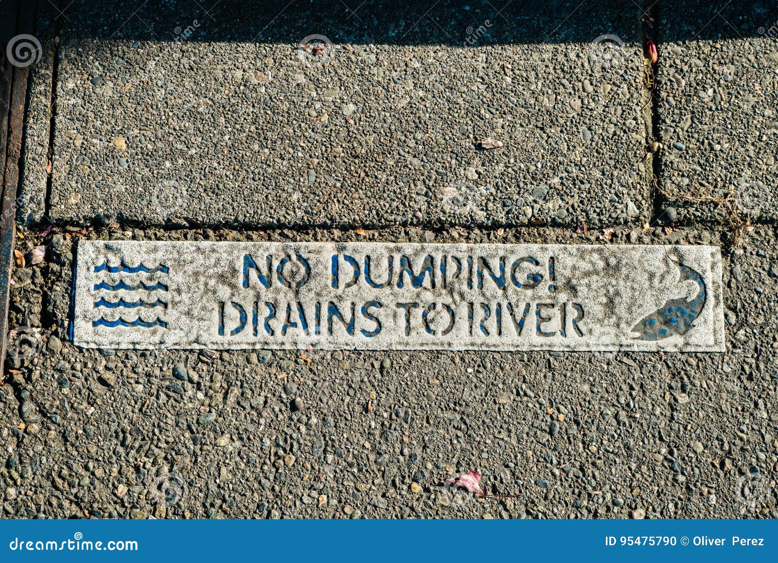 No dumping sign stock photo. Image of drain, dumping - 95475790
