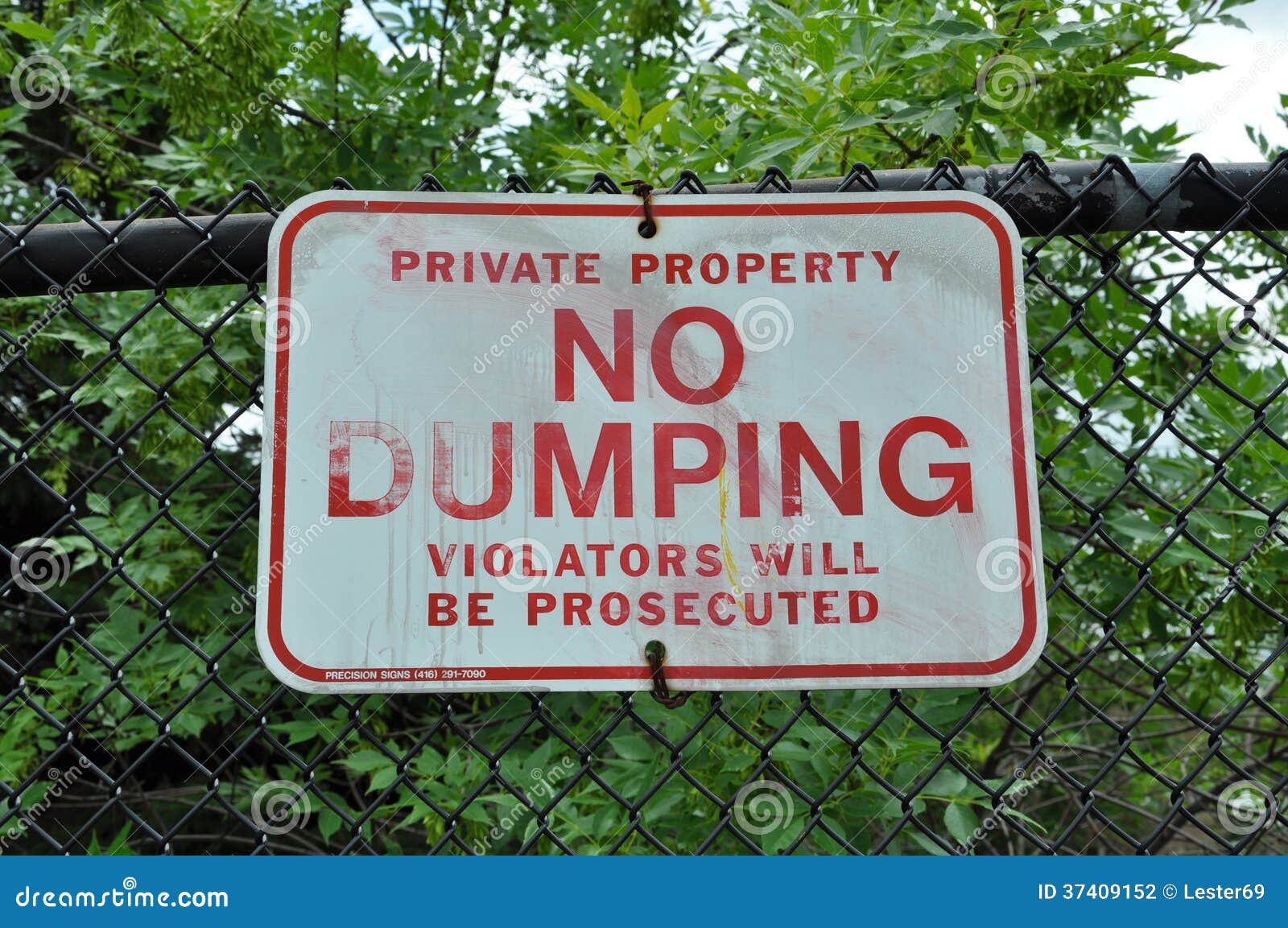 No Dumping signage stock photo. Image of concept, design - 37409152