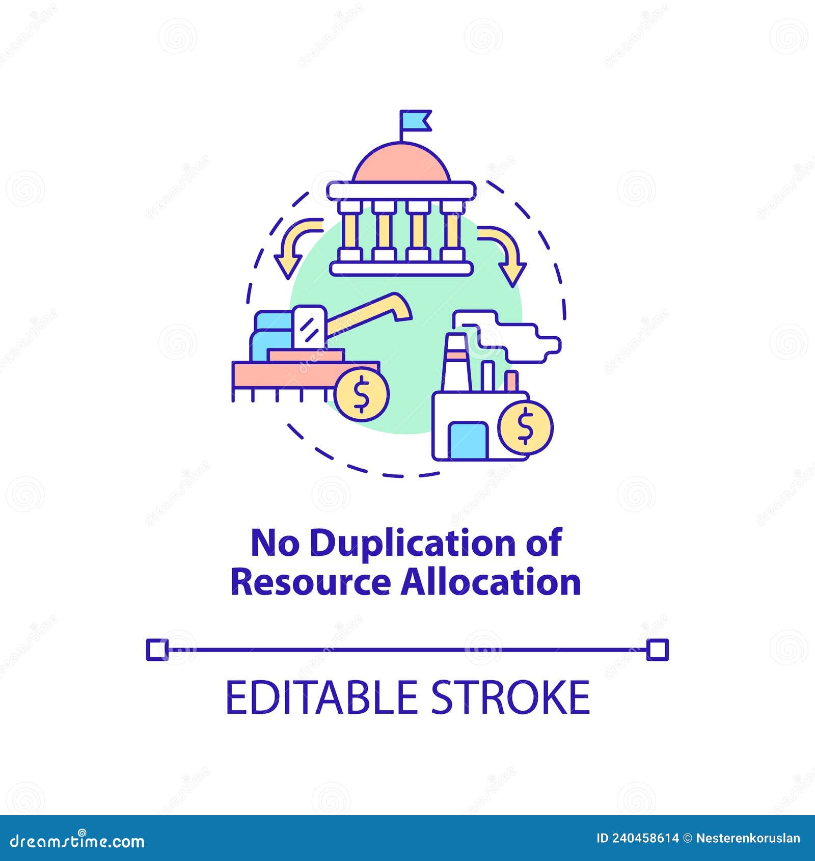 Resource Allocation Icon. Monochrome Simple Product Management Icon For ...