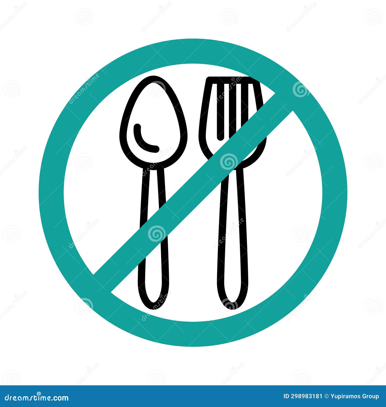 No eat sign stock illustration. Illustration of information - 298983181