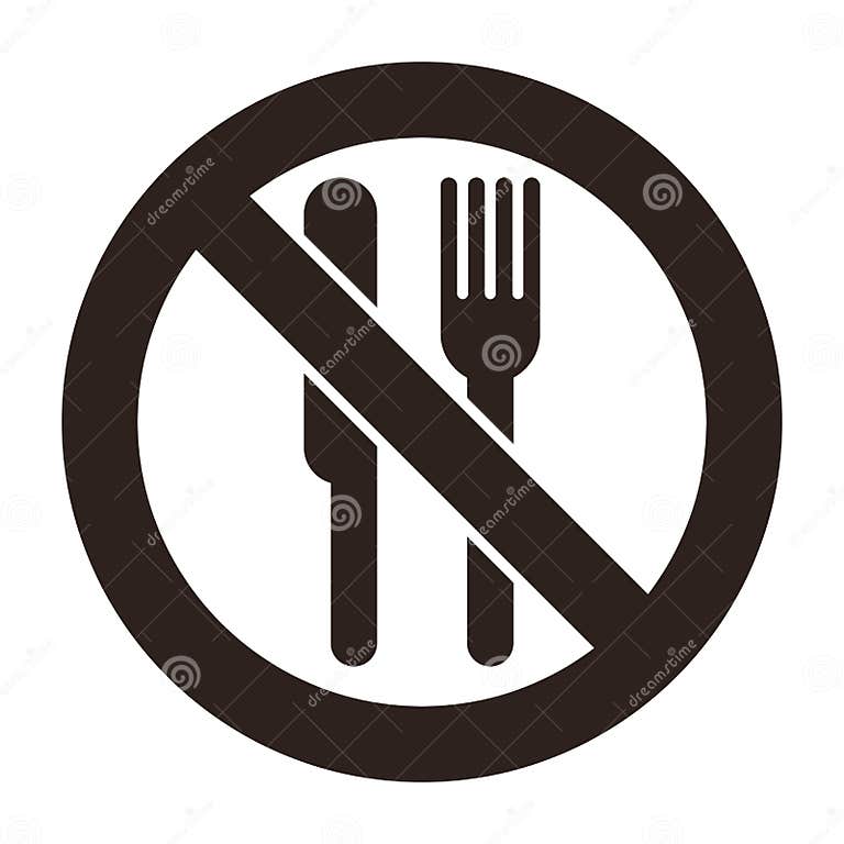 No eating allowed stock vector. Illustration of allowed - 160041200