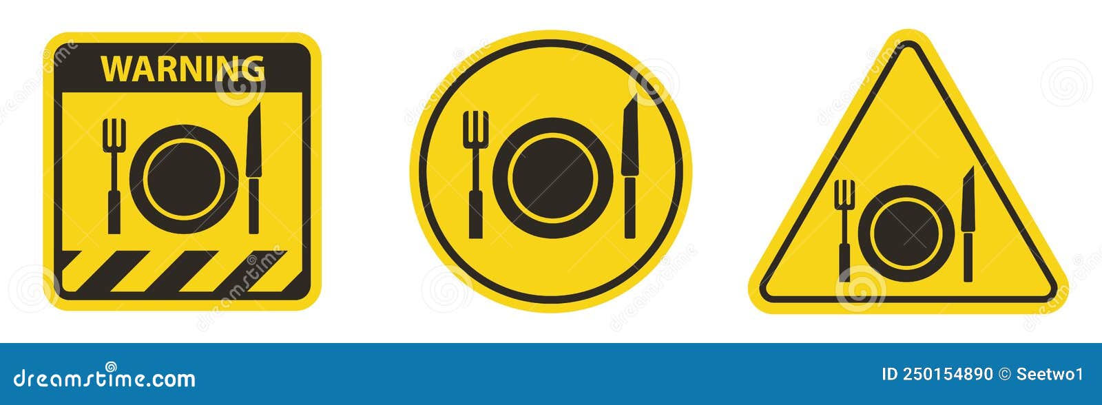 No Eating Symbol Sign Isolate on White Background,Vector Illustration ...