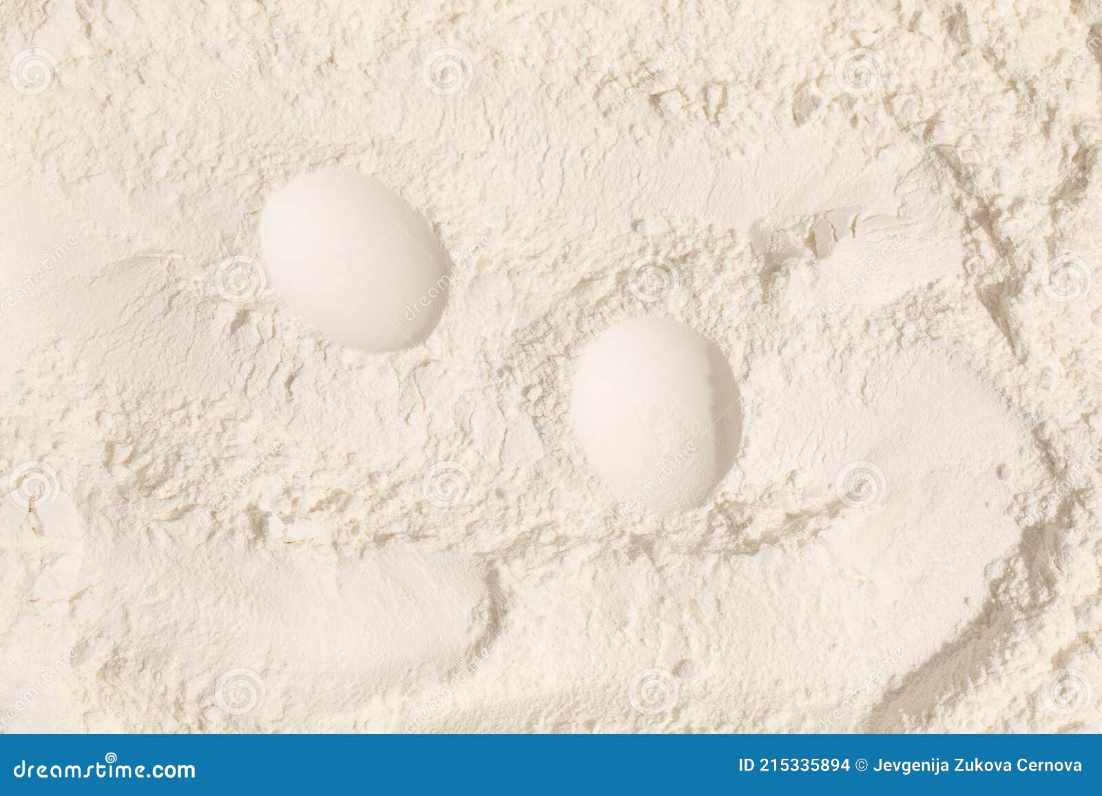 No Eggs in Flour Powder. White Background Stock Photo - Image of recipe ...