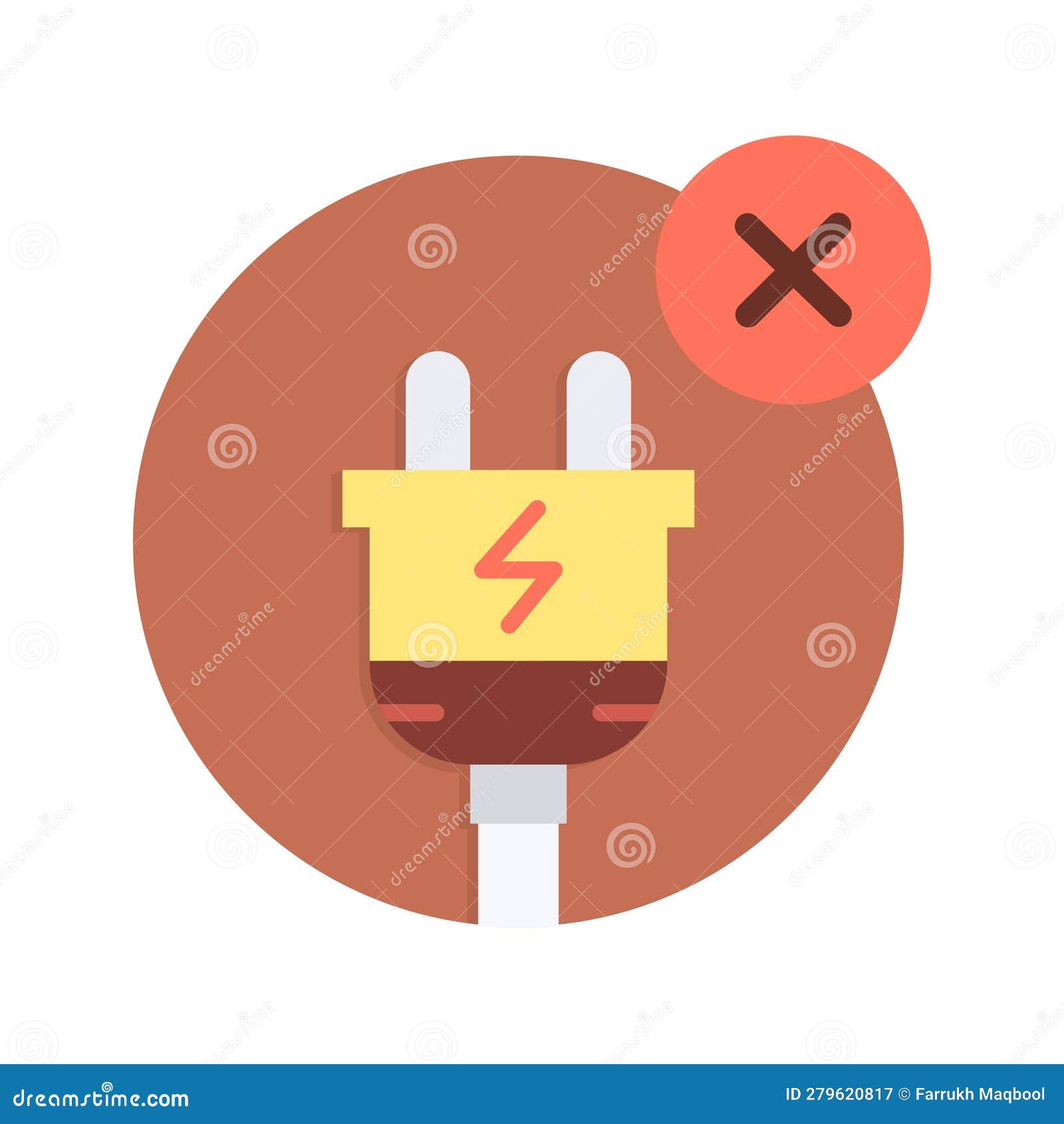 No Electricity Icon Vector Image. Stock Vector - Illustration of vector ...