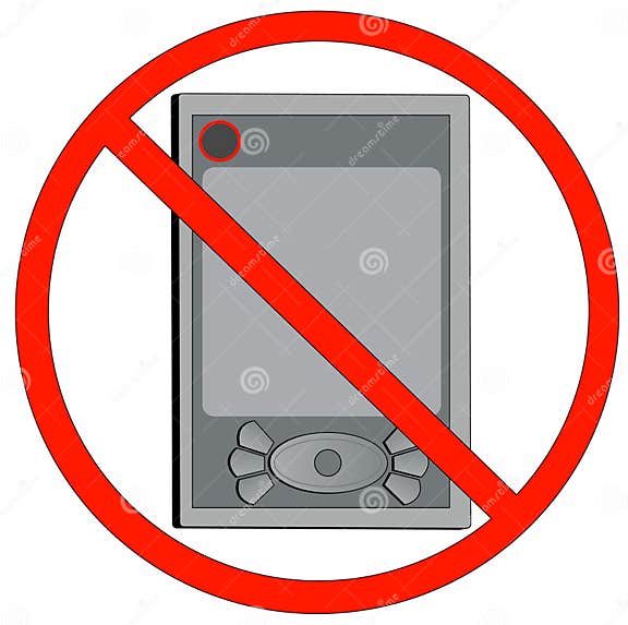 No Electronic Devices Allowed Stock Vector - Illustration of ...