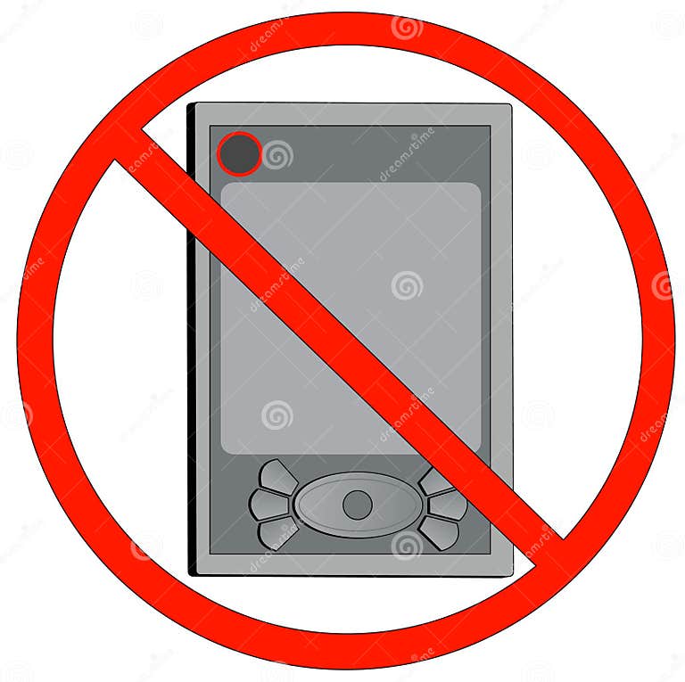 No Electronic Devices Allowed Stock Vector - Illustration of ...