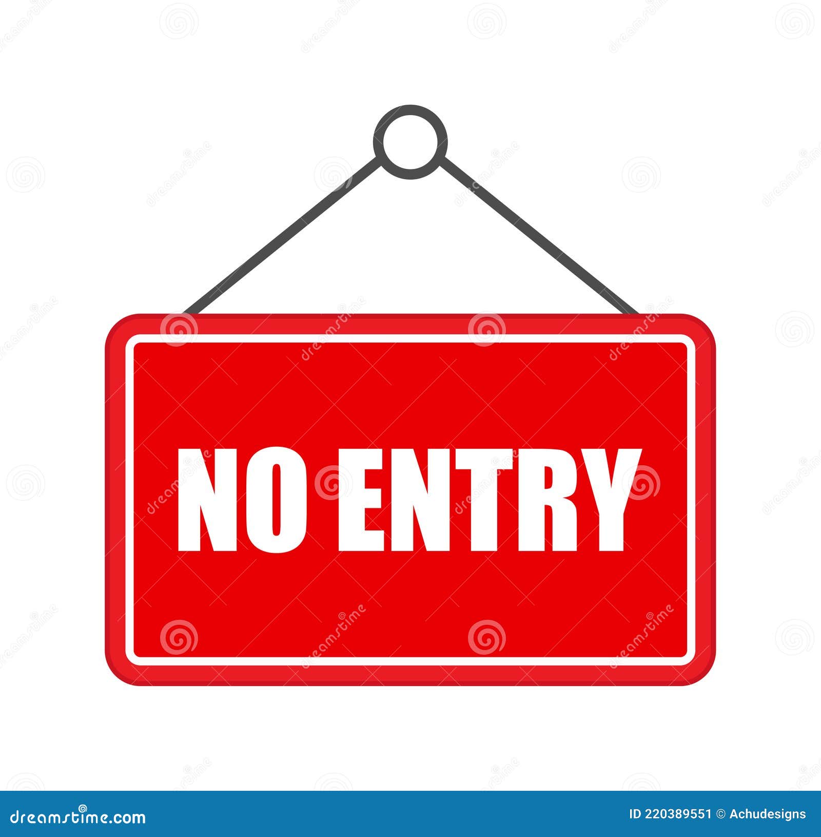No entry sign board stock vector. Illustration of button - 220389551