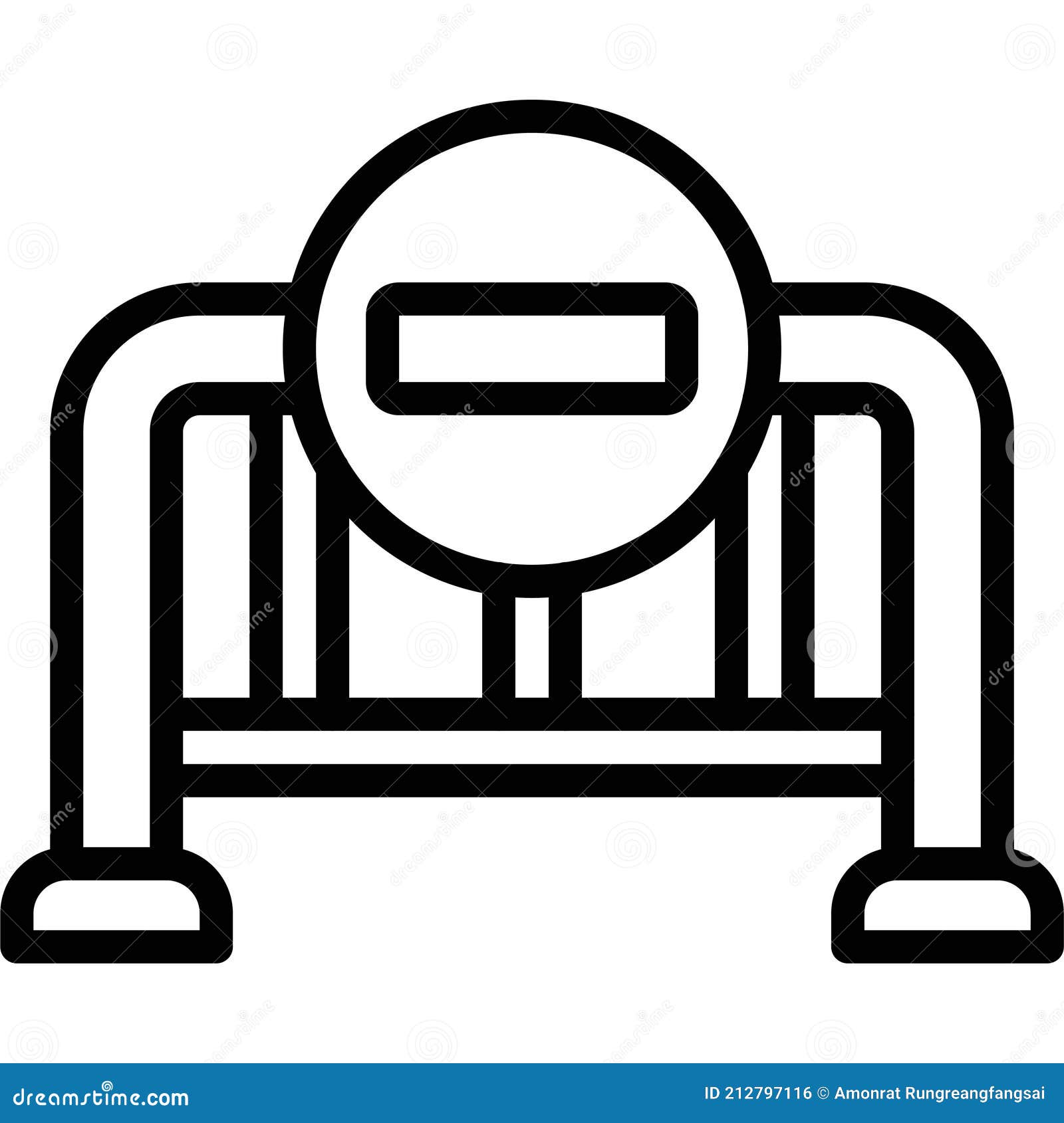 Entry Through The Barrier Which Is Raised To Pass The Car. Toll Gate ...