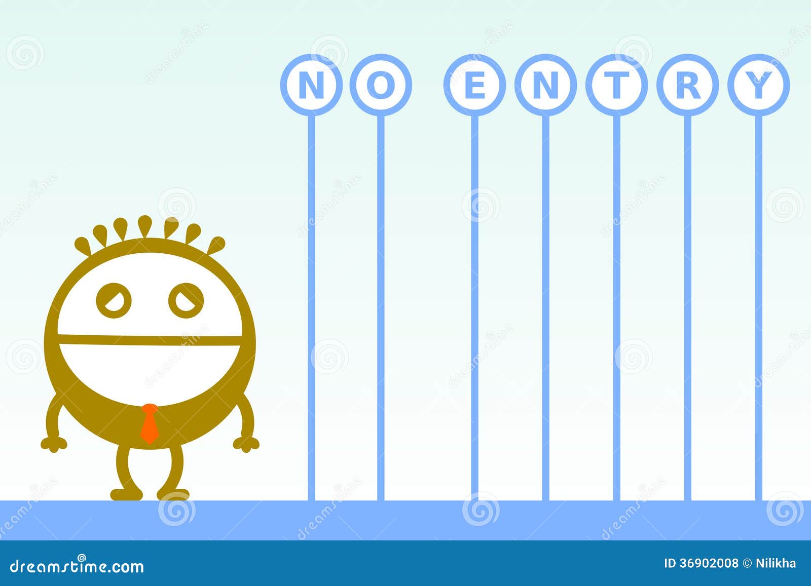 No entry stock illustration. Illustration of metaphor - 36902008