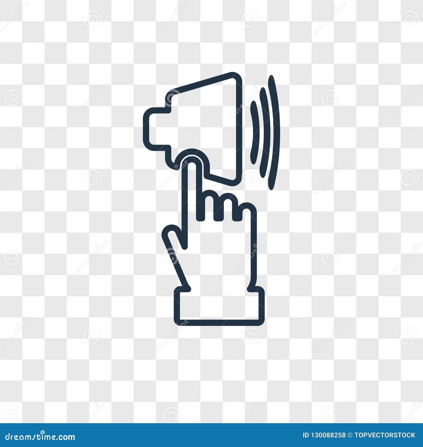 No Entry Concept Vector Linear Icon Isolated on Transparent Back Stock ...