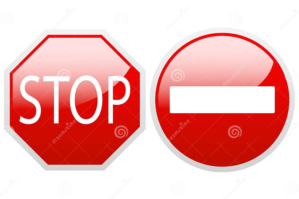 No entry end stop. stock vector. Illustration of halt - 13807065