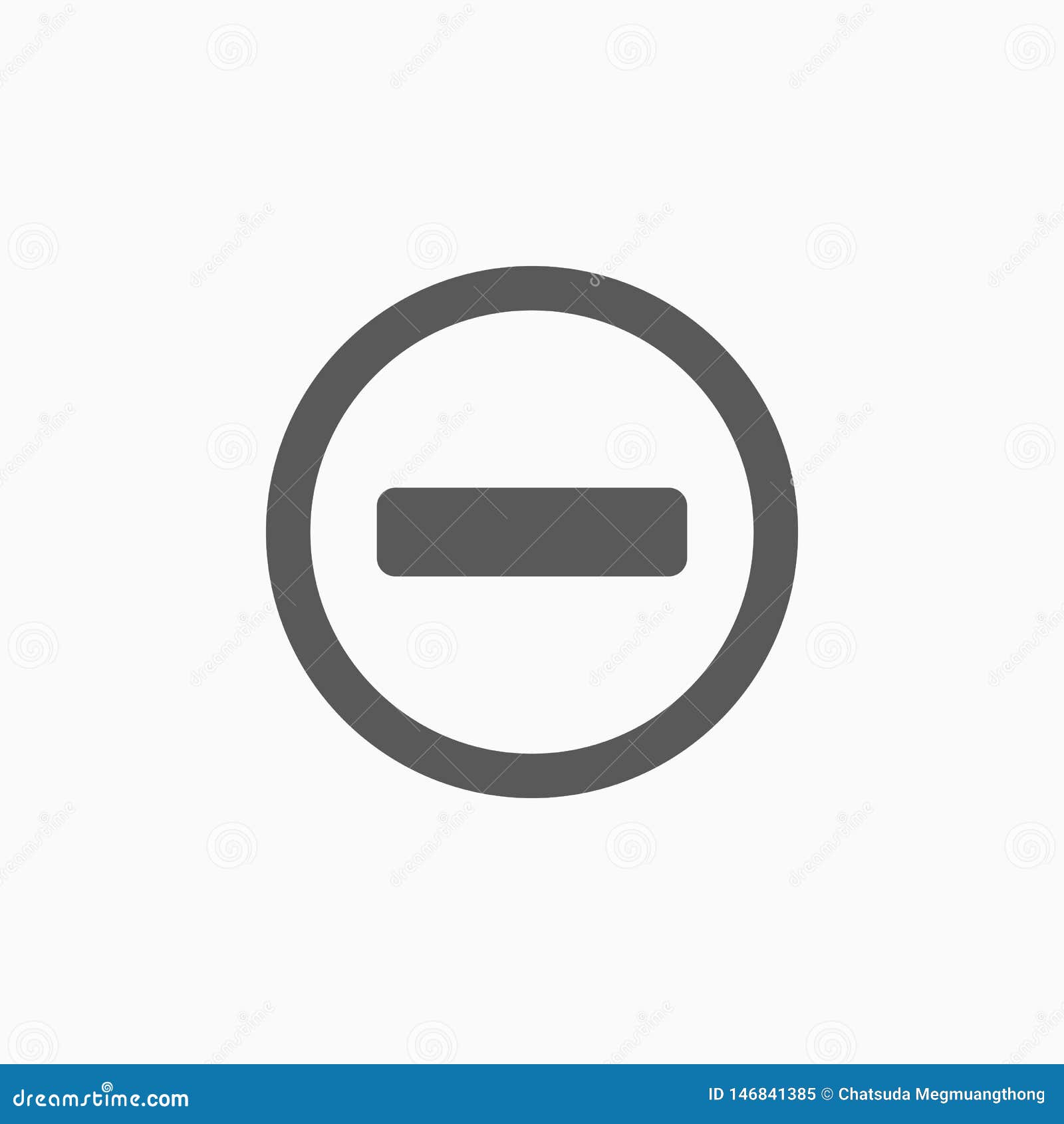 No Entry Icon Vector. Line Stop Road Symbol Isolated. Trendy Flat ...