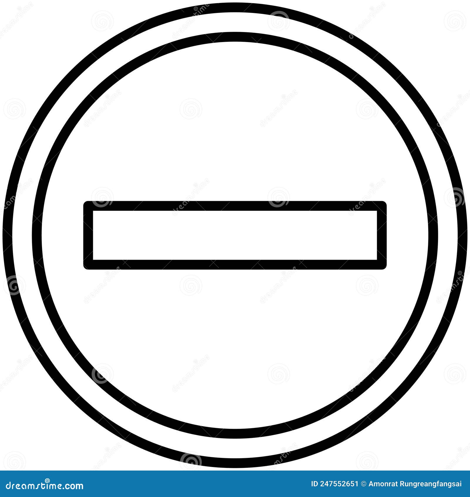 No Entry Icon, Prohibition Sign Vector Illustration Stock Vector ...