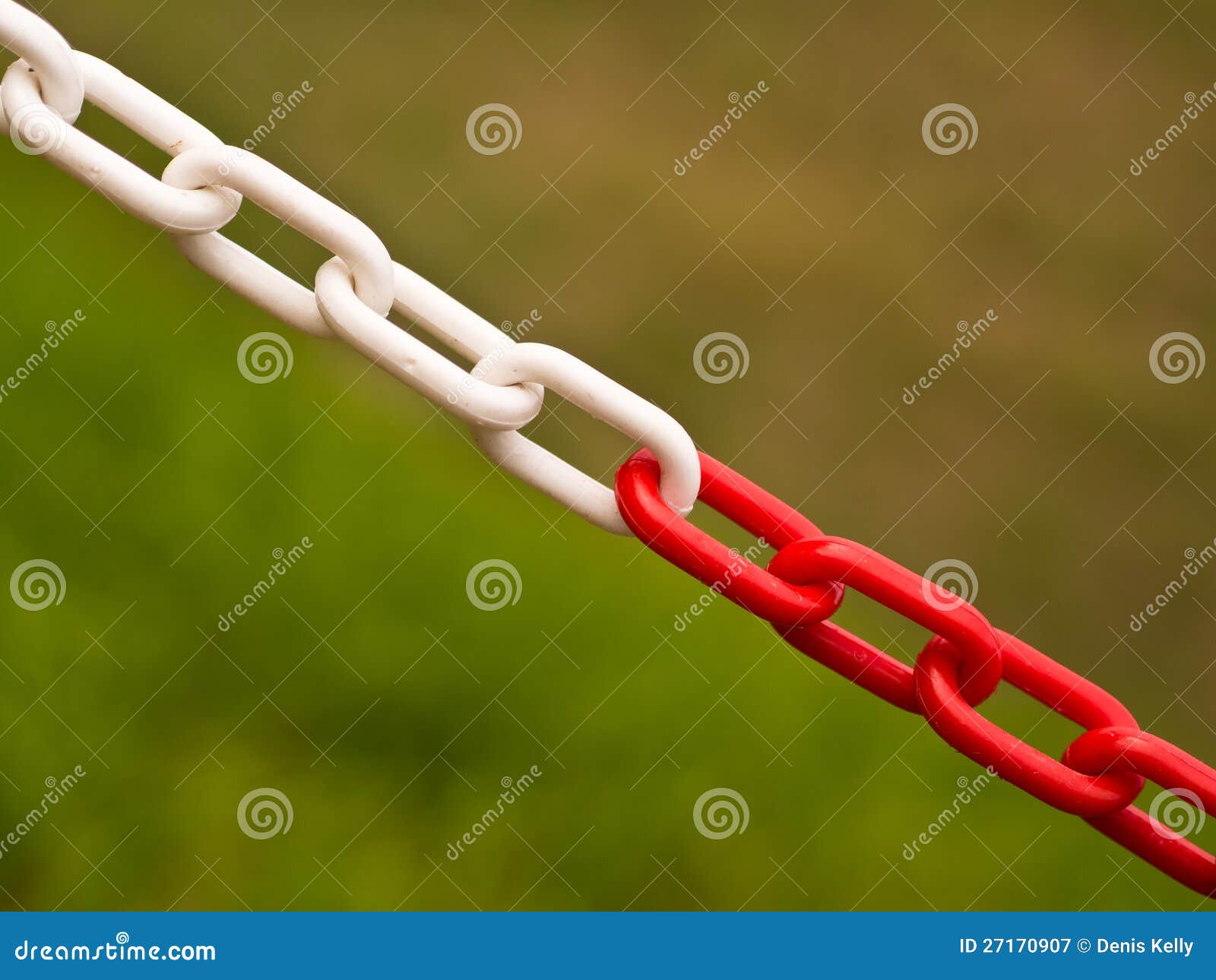Red and White Chain Barrier - Private Property Stock Image - Image of ...