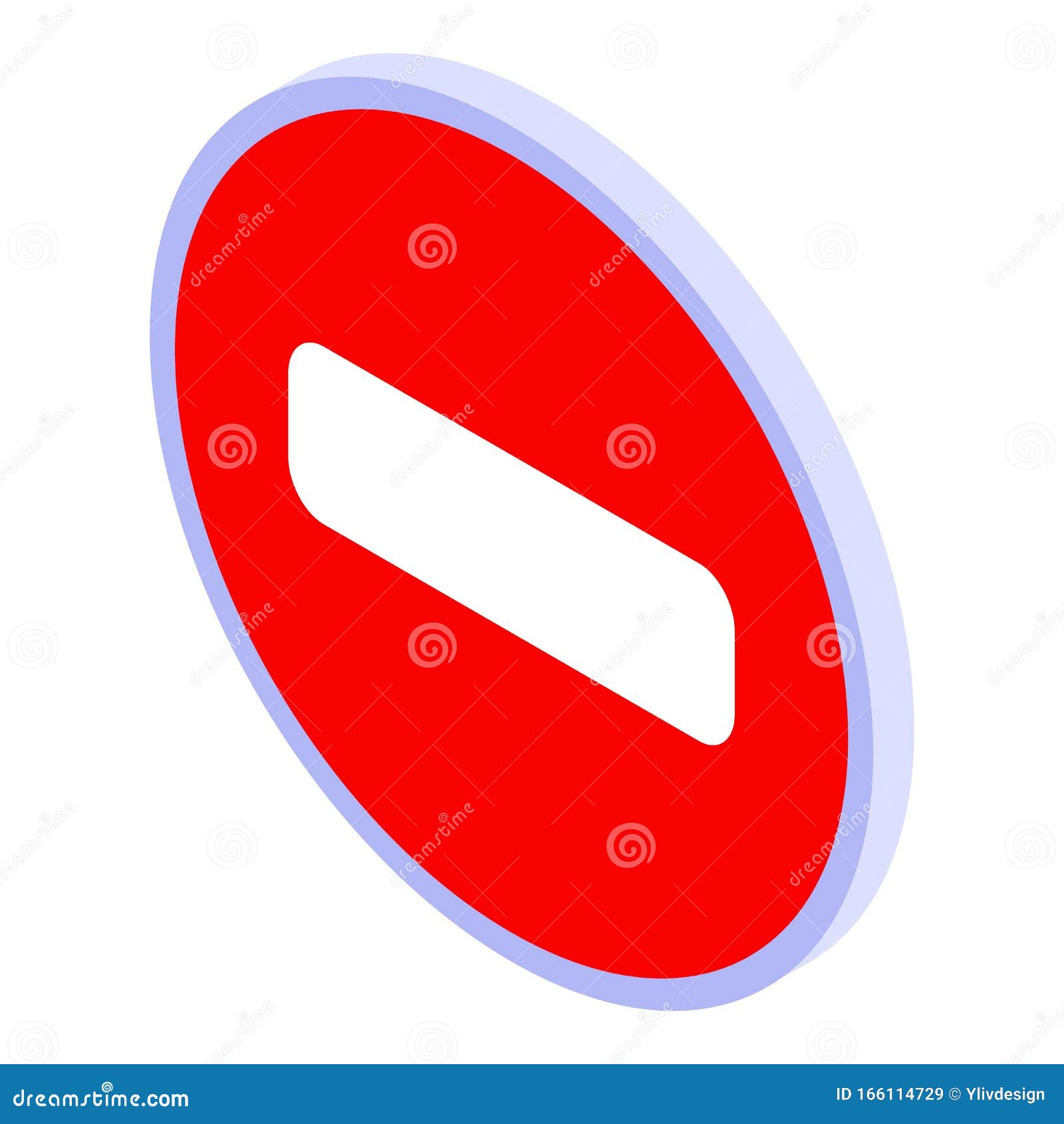 No Entry Road Sign Vector Illustration. Not Allowed Sign Isolated On ...