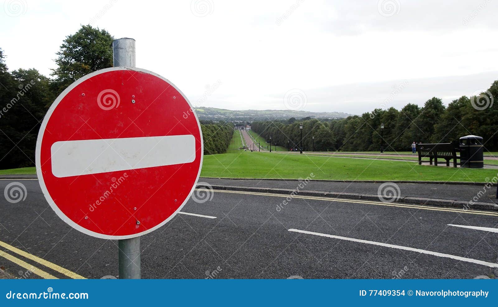 No Entry road sign stock photo. Image of caution, post - 77409354