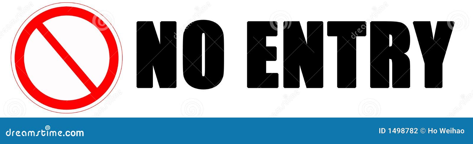 No Entry Sign stock illustration. Illustration of sign - 1498782