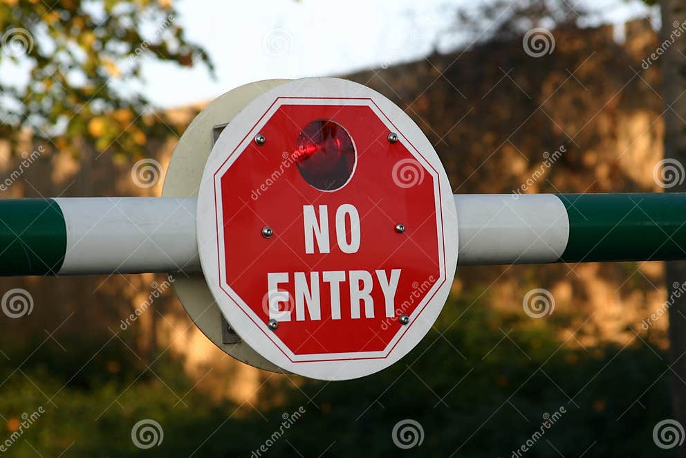 No Entry Sign stock image. Image of england, barrier, communication ...