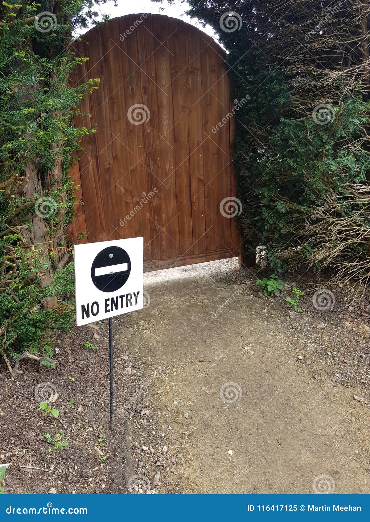 No entry sign. stock image. Image of wood, entry, gate - 116417125