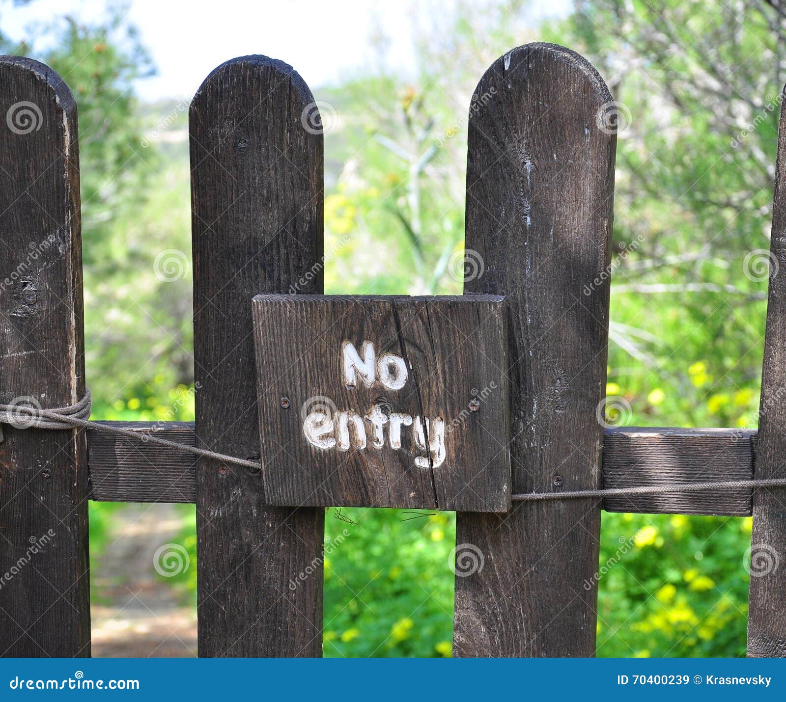 No entry sign stock image. Image of access, private, fence - 70400239