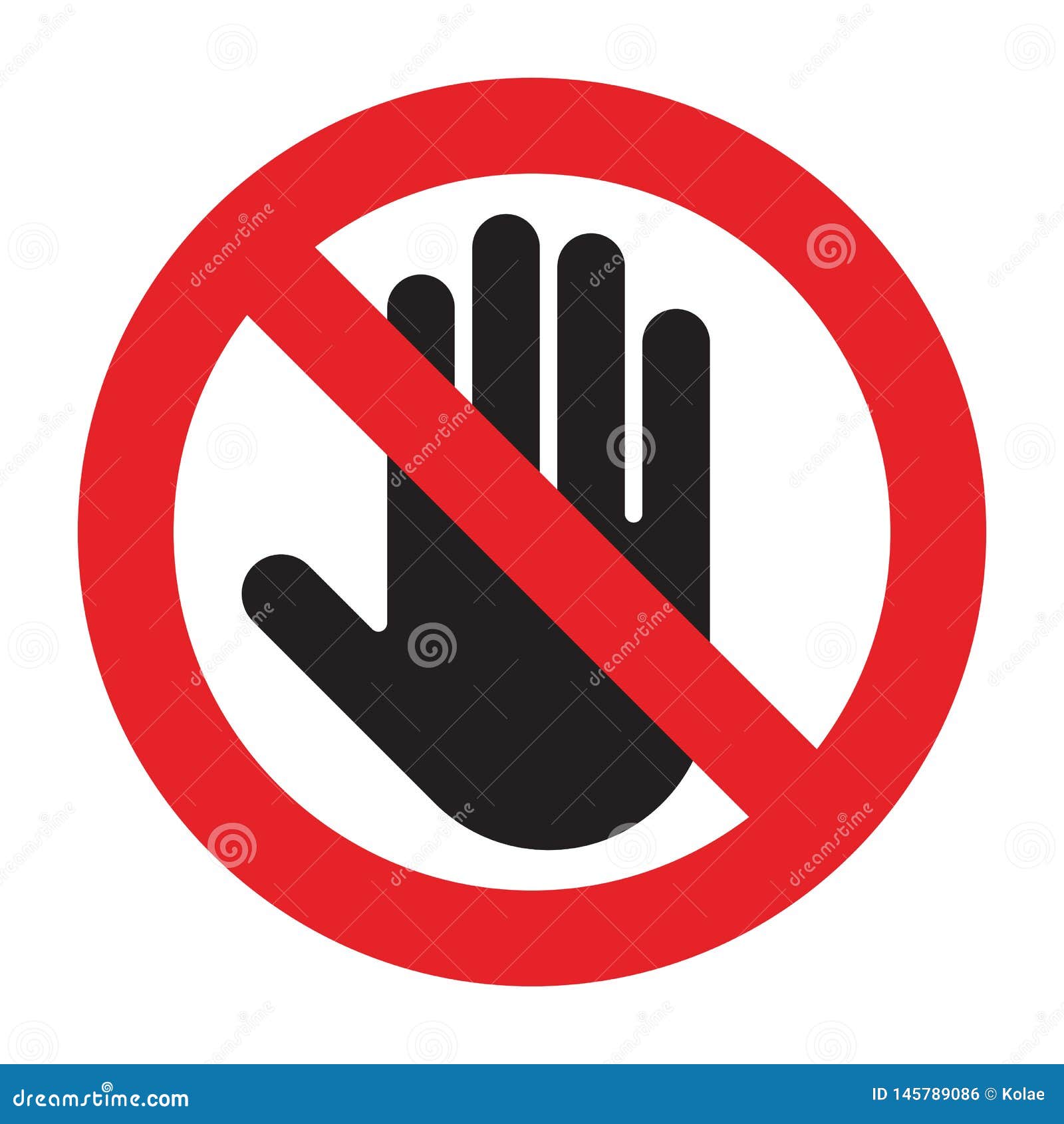 No Entry Sign Cartoon Vector | CartoonDealer.com #101327993