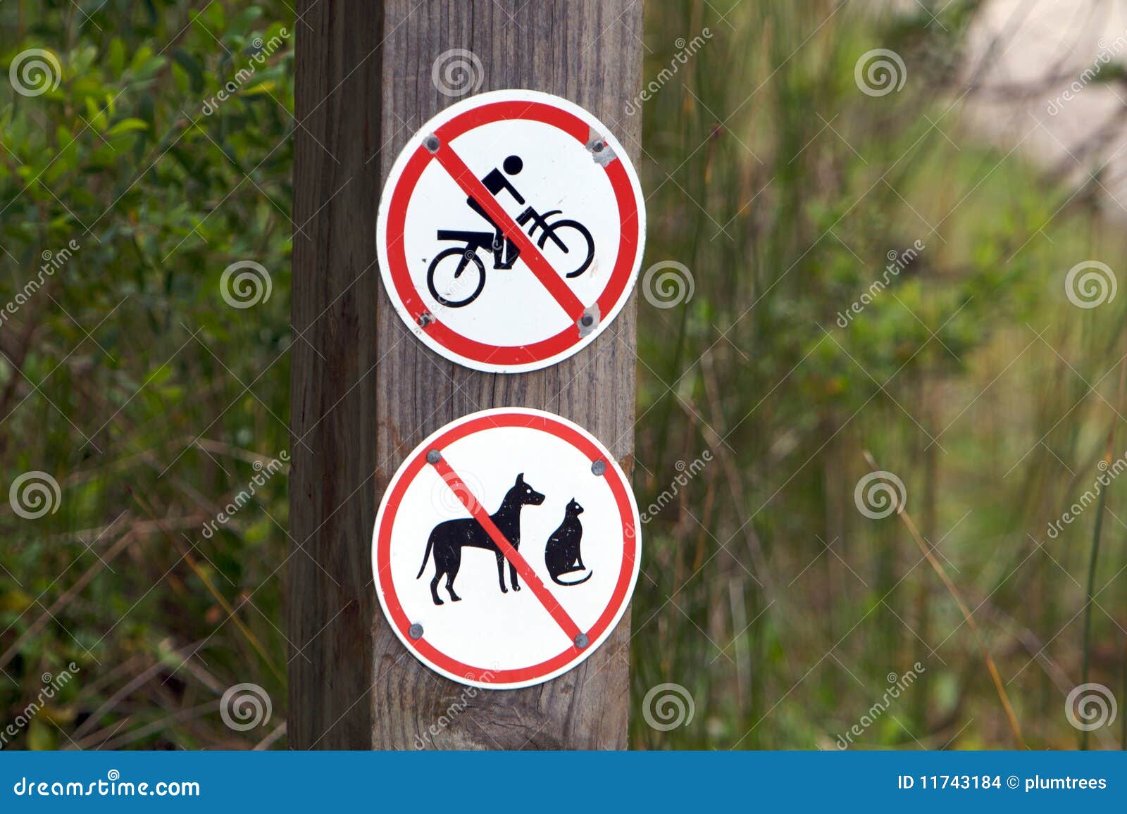 No Entry Sign - No Bicycle And Animals Stock Photography ...