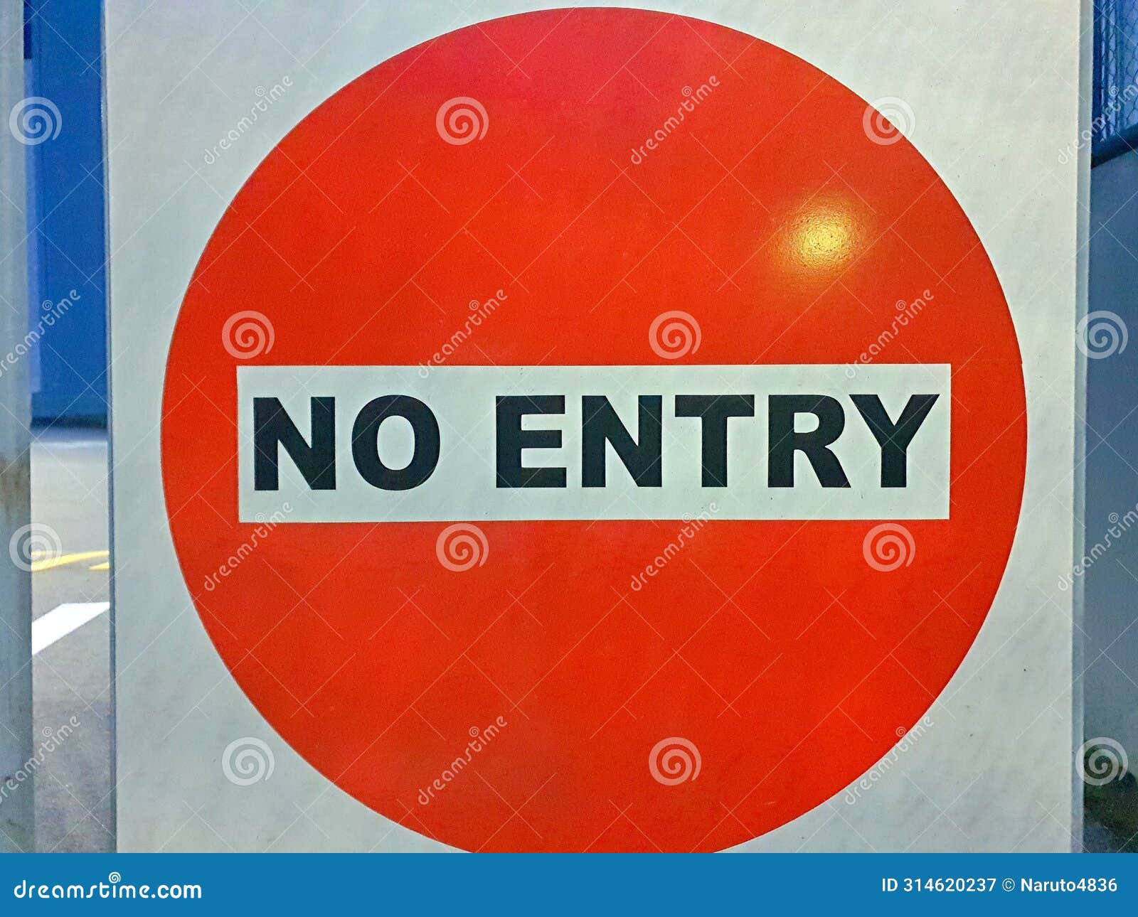 No Entry Signage And Barrier Royalty-Free Stock Photography ...