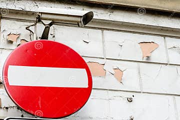 No entry sign stock image. Image of stop, camera, sign - 55872197