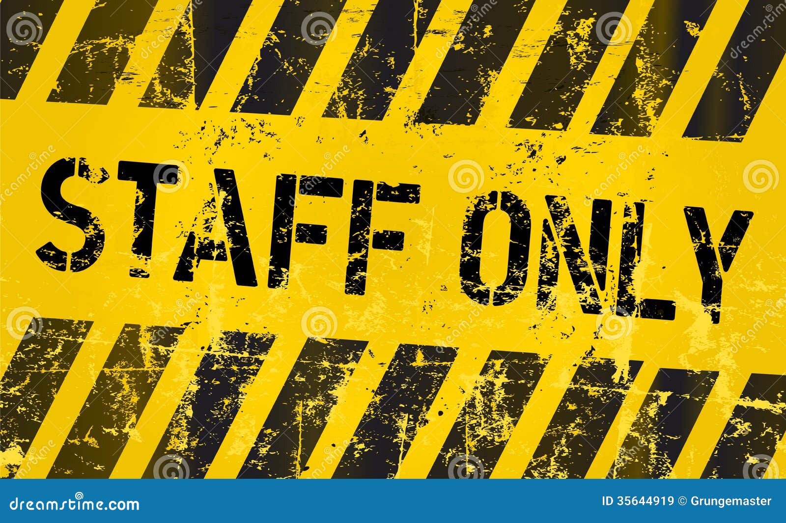 Staff only sign stock vector. Illustration of safety - 35644919