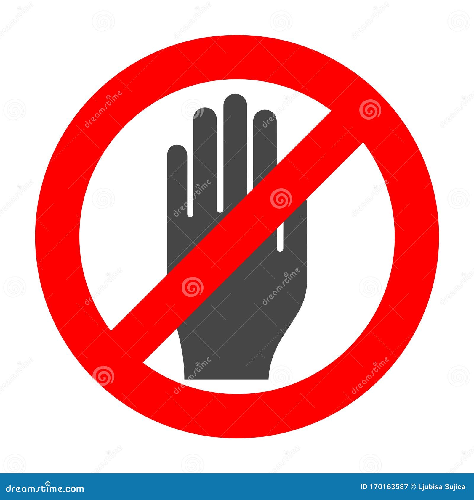 No entry sign, Stop icon stock vector. Illustration of allowed - 170163587