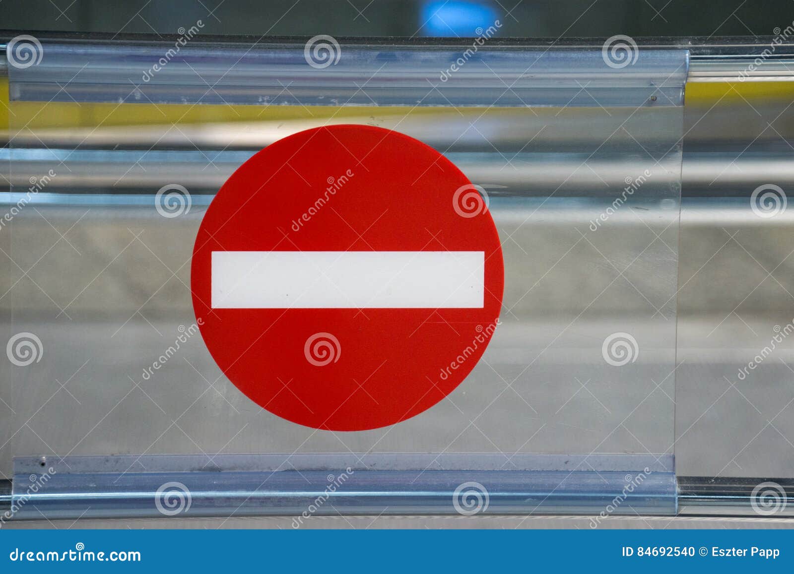 No Entry sign stock photo. Image of empty, indoor, metro - 84692540