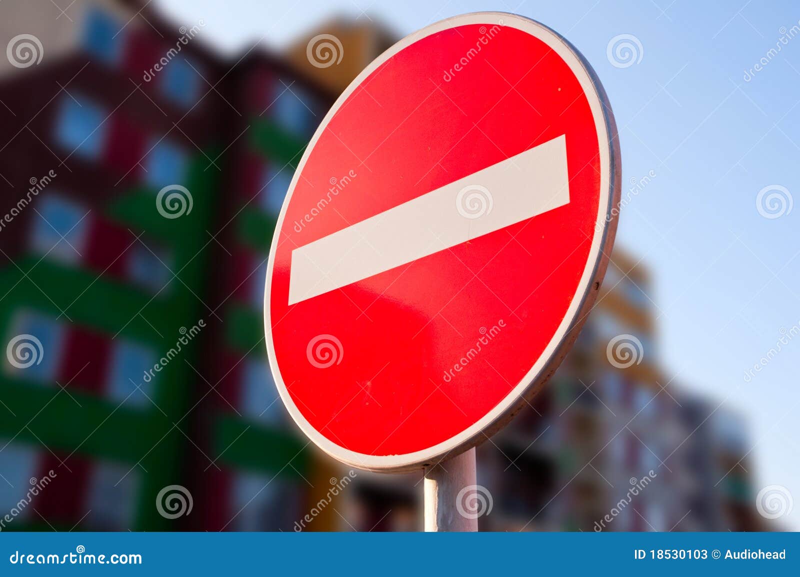 No Entry Traffic Road Sign stock image. Image of symbol - 18530103