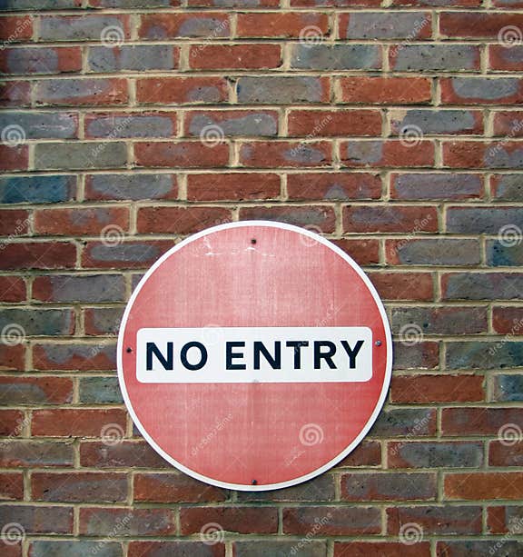 No Entry traffic sing stock photo. Image of driving, commuter - 10518552