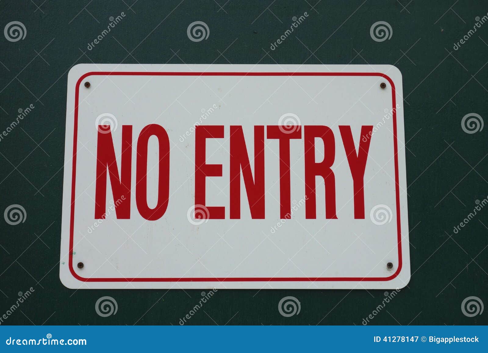 No Entry stock image. Image of entry, property, trespassing - 41278147