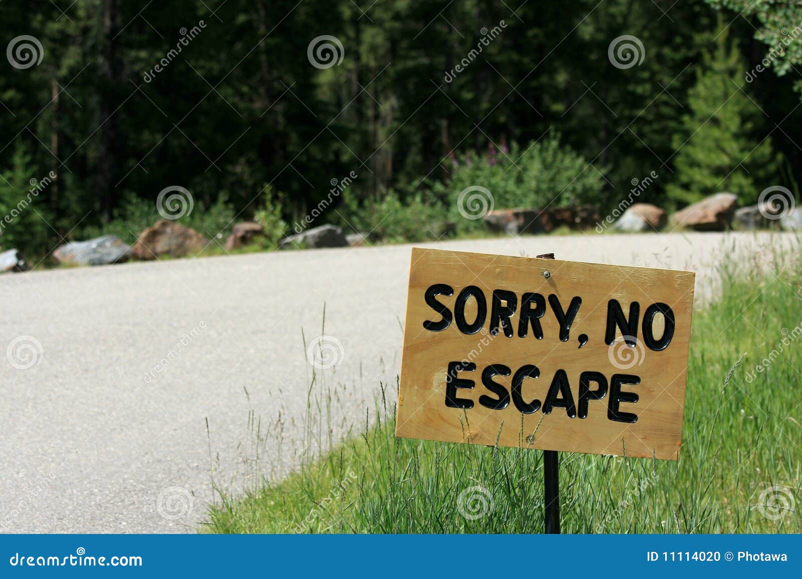 No Escape Sign Stock Photo - Image: 11114020