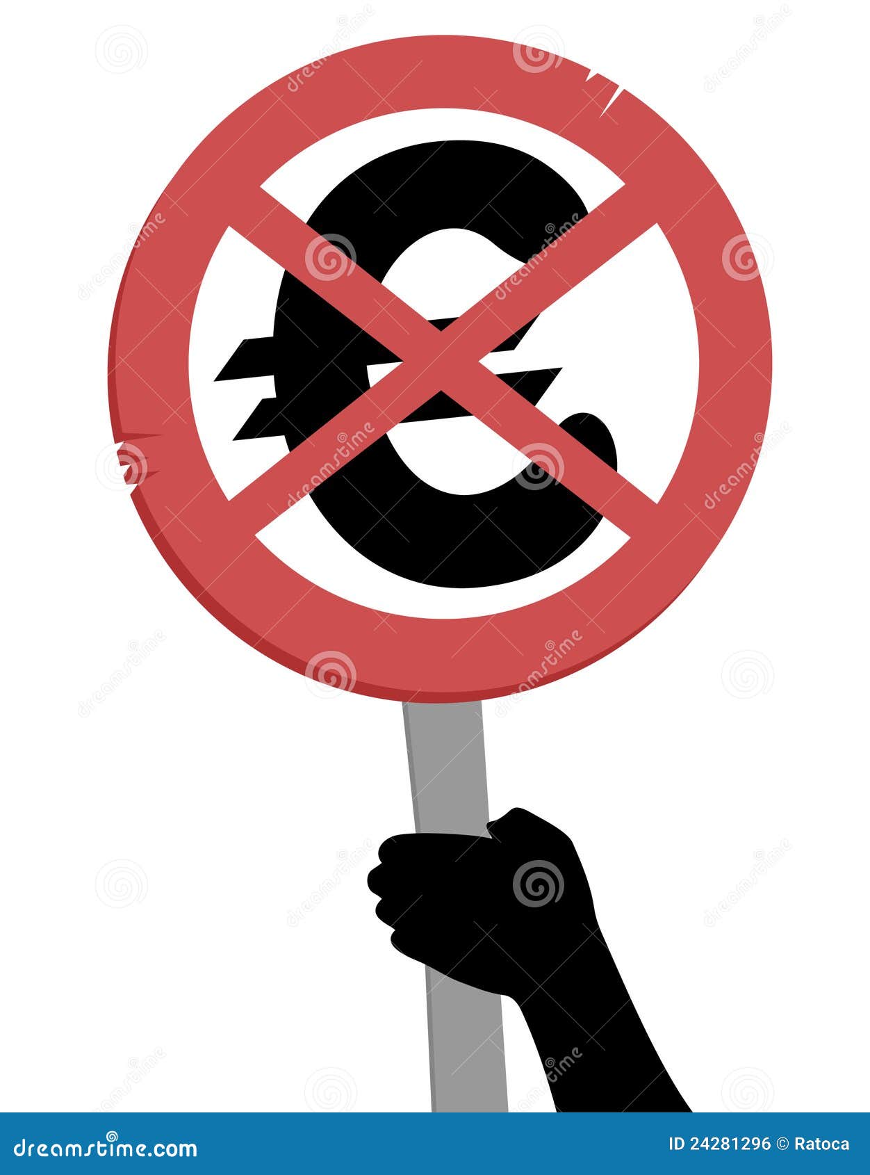 No euro stock vector. Illustration of invest, economic - 24281296