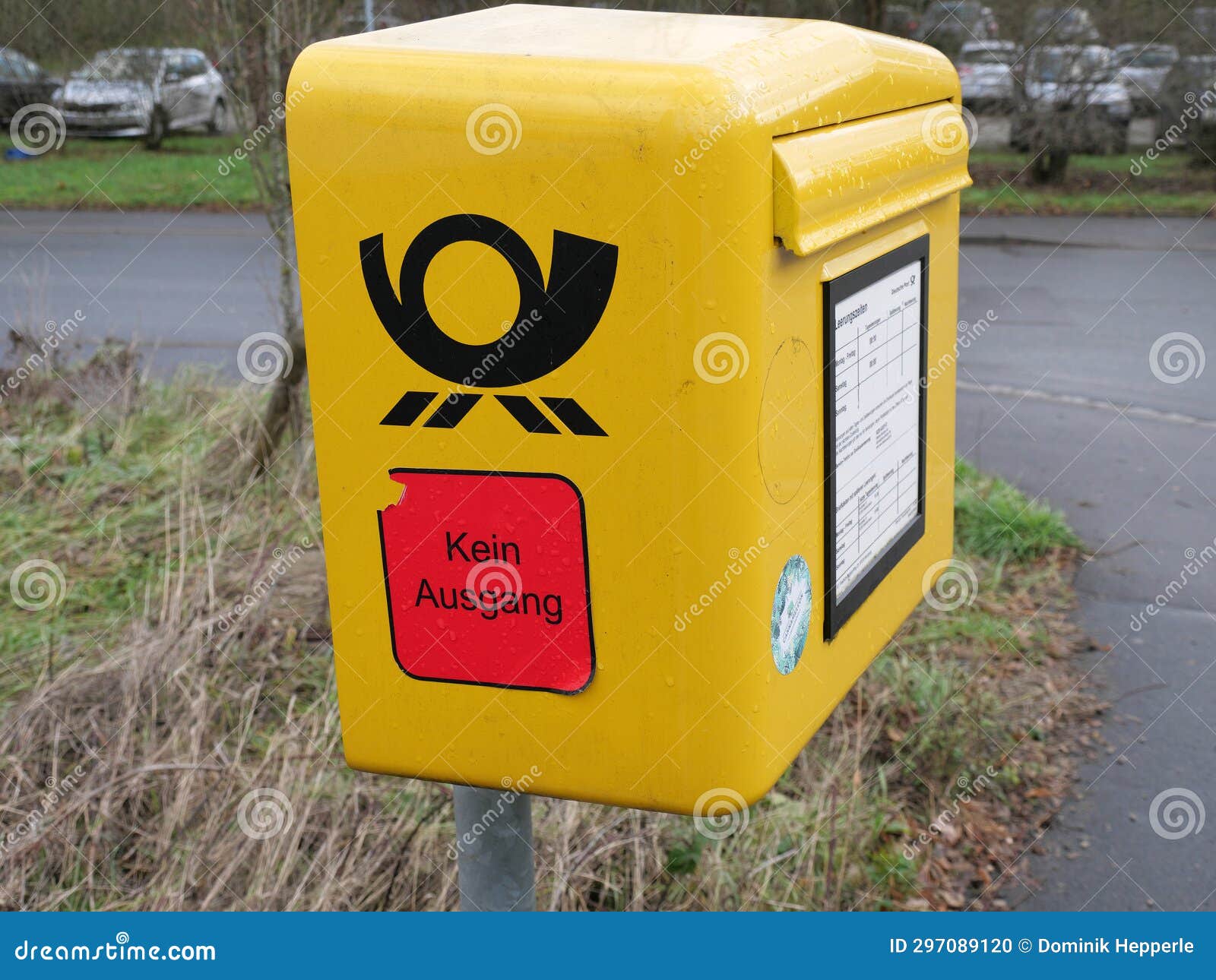 No Exit Letterbox from the German Postal Service Stock Photo - Image of ...