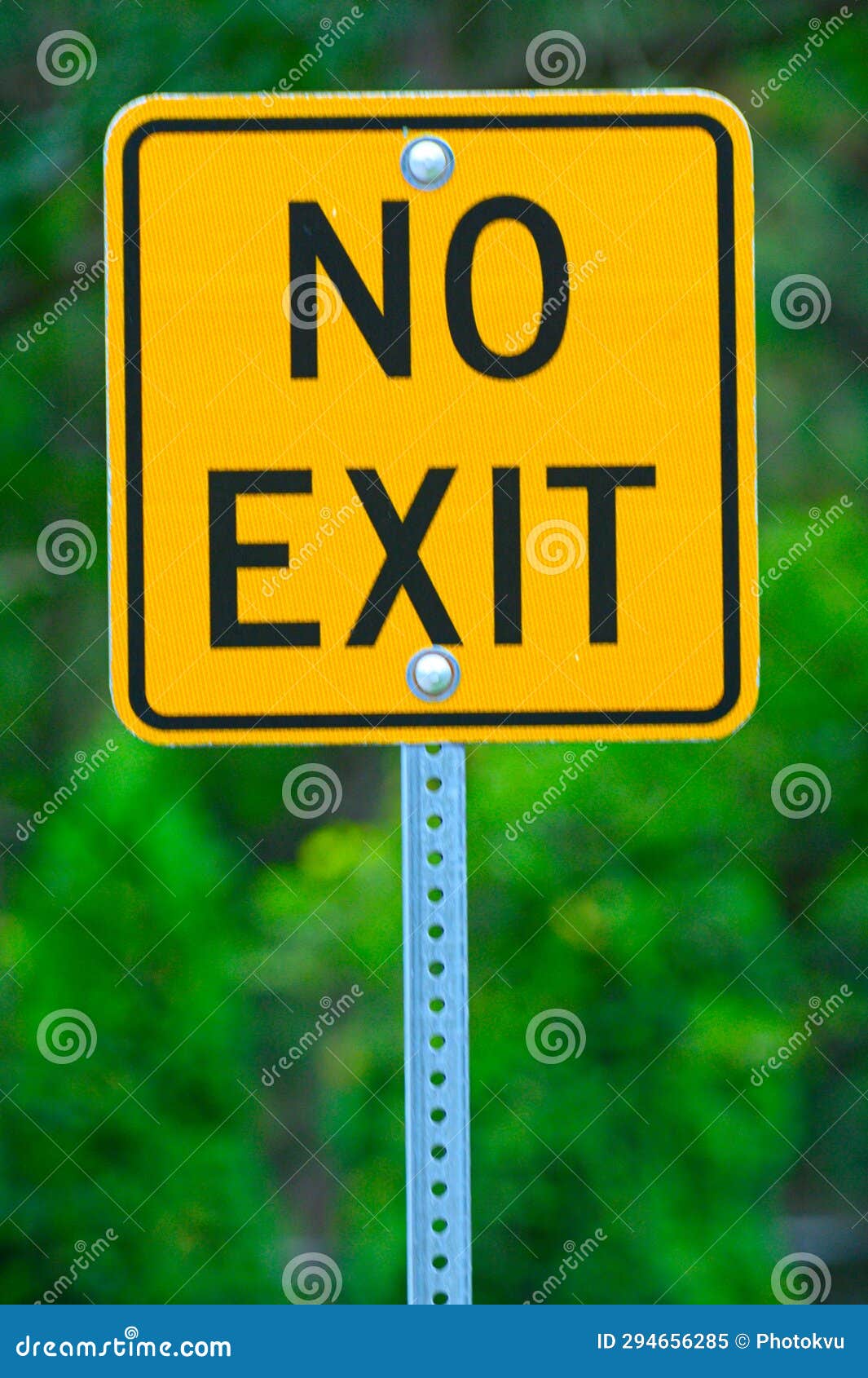 No Exit road sign editorial image. Image of outdoor - 294656285