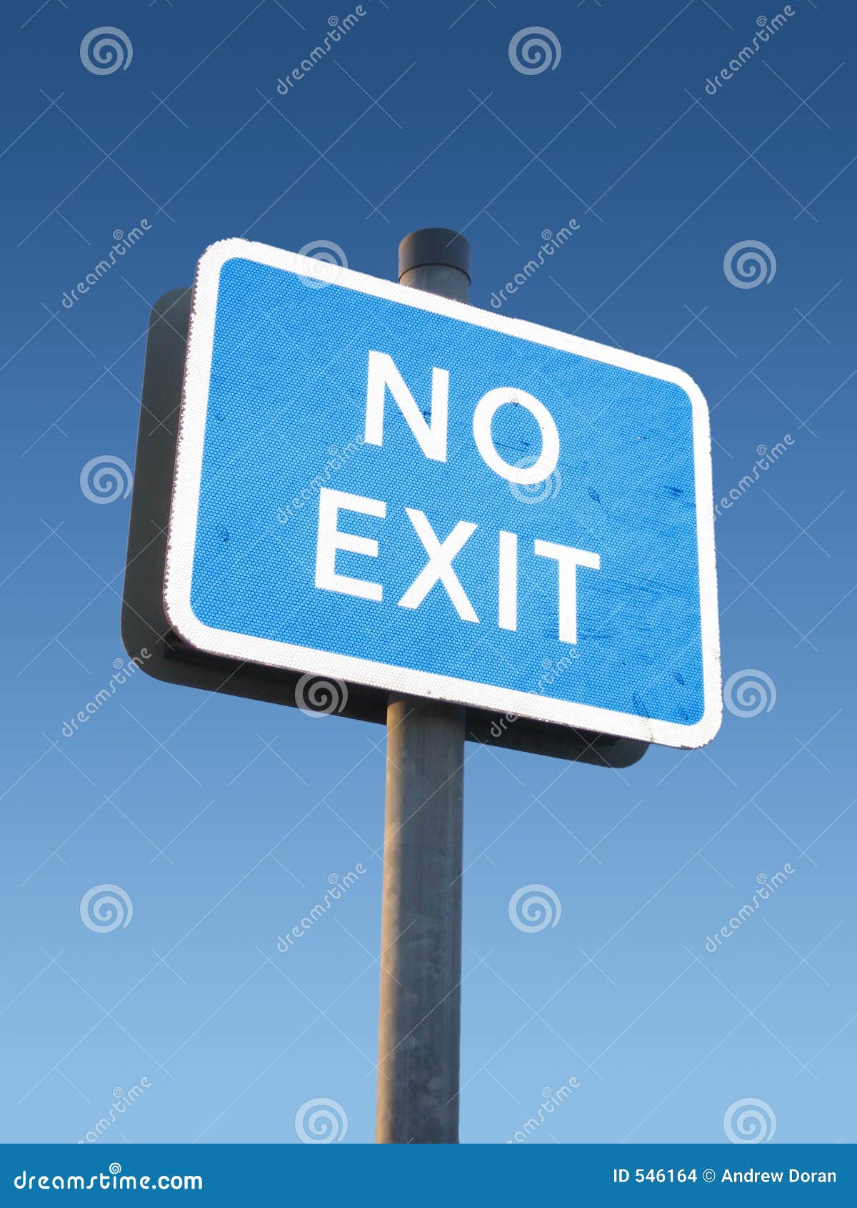 No Exit Sign stock photo. Image of pedestrian, vehicle - 546164