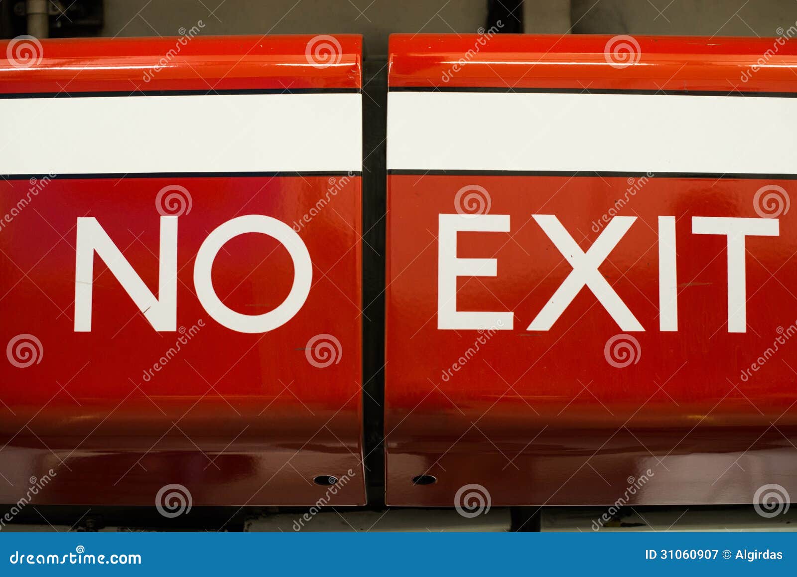 No exit sign stock image. Image of prohibited, vivid - 31060907